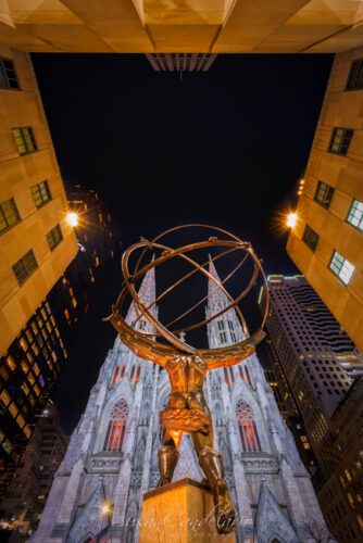 Bronze Atlas Statue NYC
